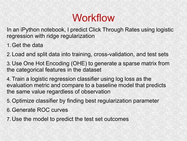 CTR logistic regression | PPT