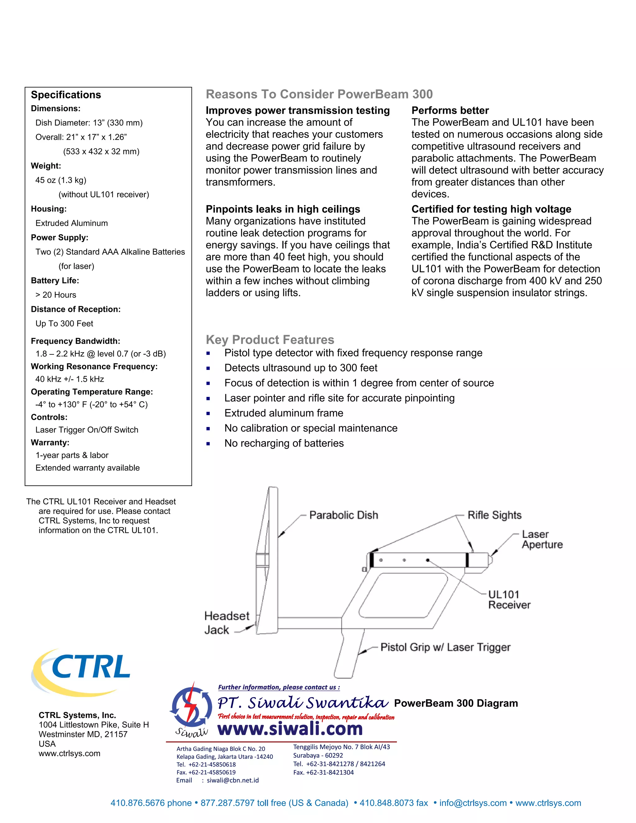 Datasheet PowerBeam 300 | PDF