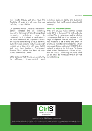 The ABC of Private Clouds | PDF