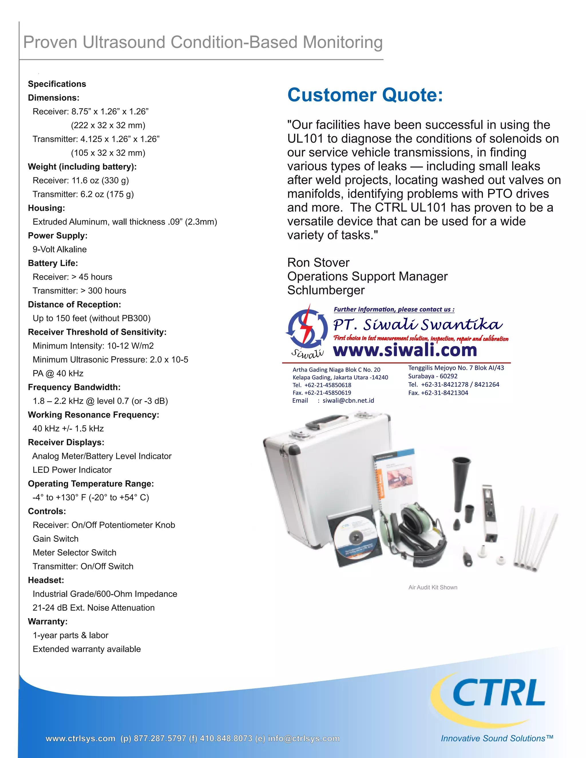 Datasheet CTRL System UL101 | PDF