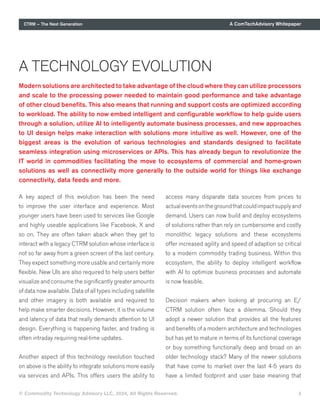 CTRM - The Next Generation - ComTechAdvisory Vendor Technical Update | PDF