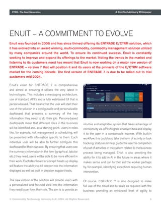 CTRM - The Next Generation - ComTechAdvisory Vendor Technical Update | PDF