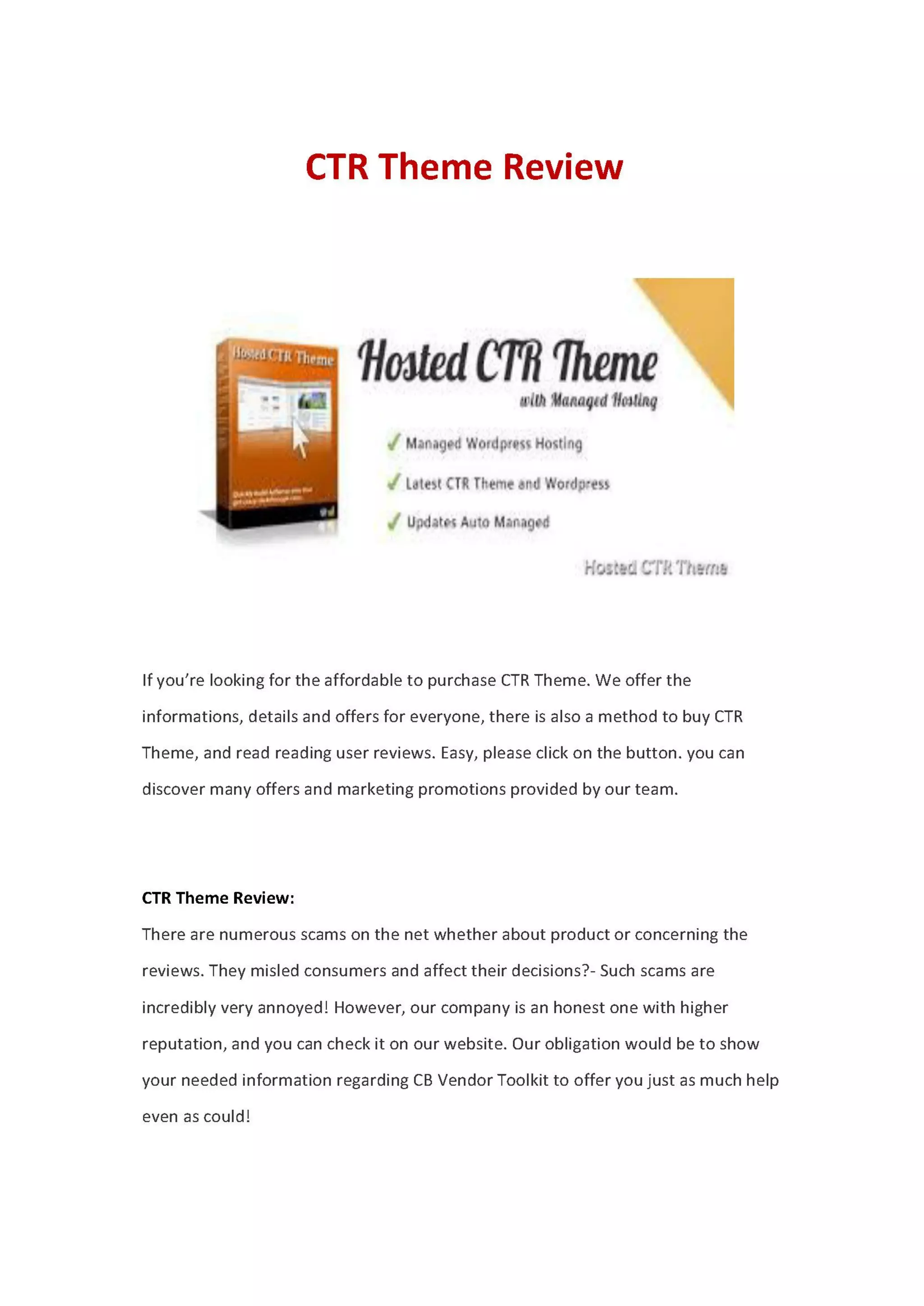 Ctr Theme 1.4.3 Nulled | PDF