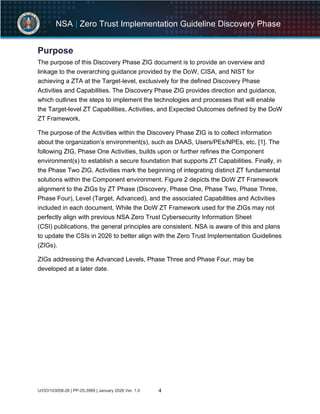 Zero Trust Implementation Guideline Discovery Phase | PDF