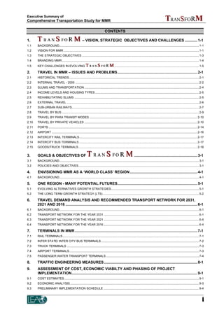 Comprehensive Transportation Study | PDF