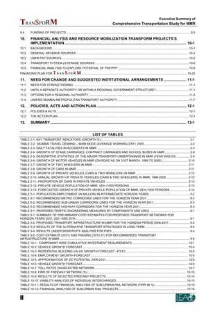 Comprehensive Transportation Study | PDF