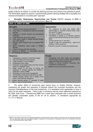 Comprehensive Transportation Study | PDF