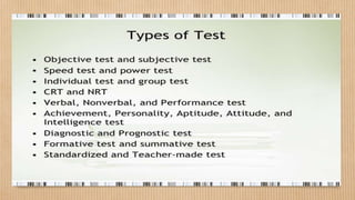 The Components of Test Specifications | PPT