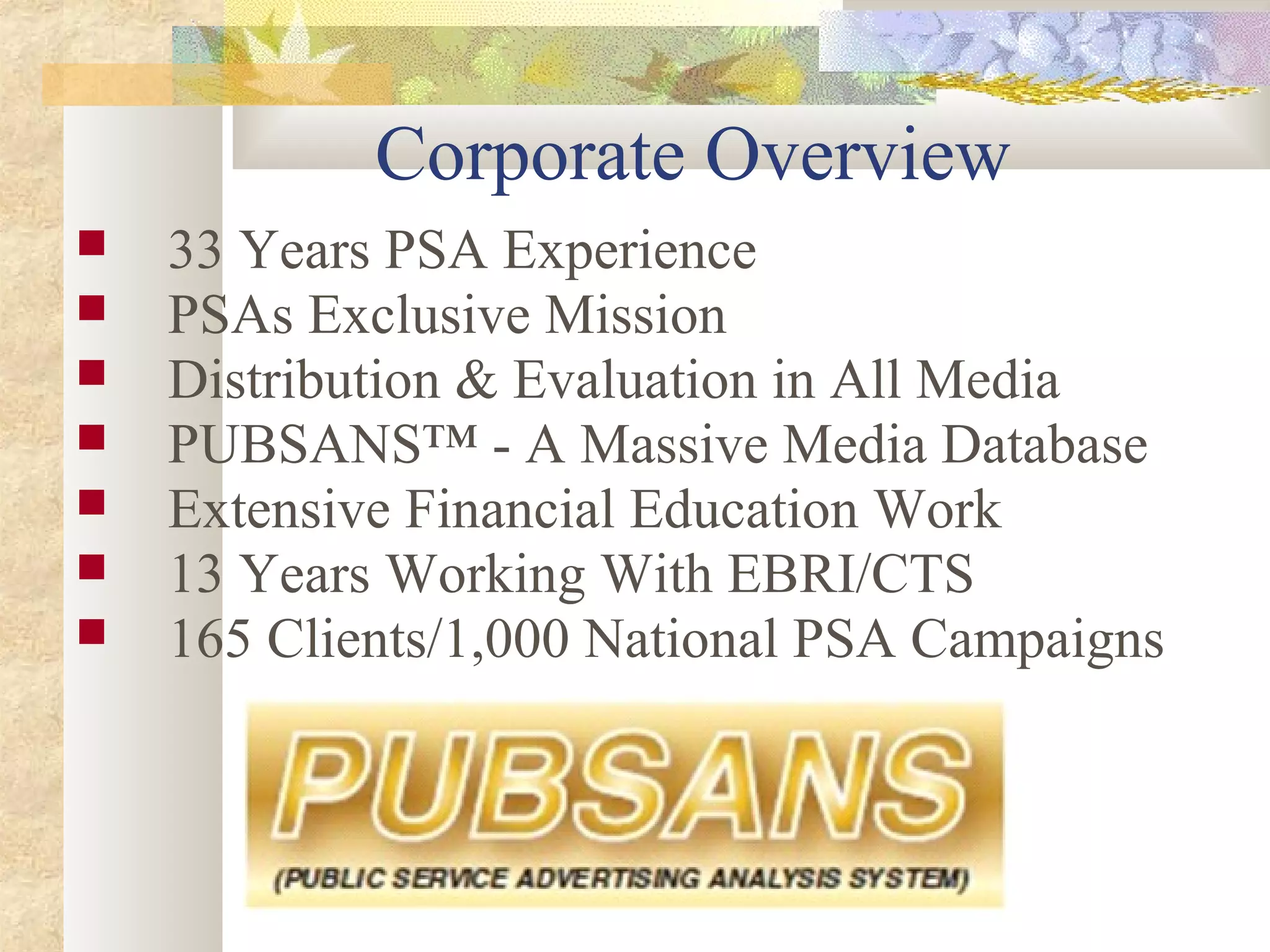 Choose to Save PSA Presentation | PPT