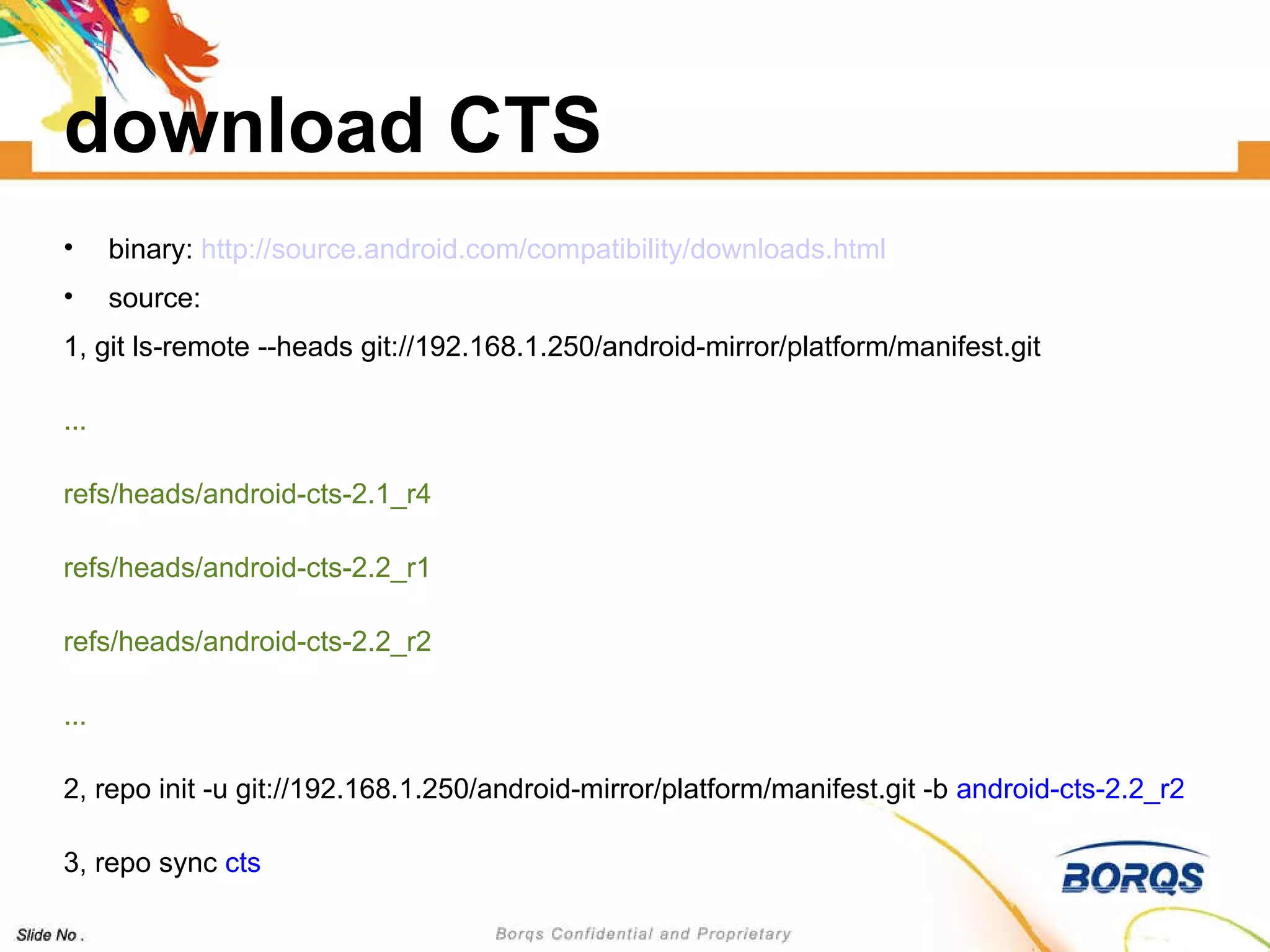 Android CTS training | PPT