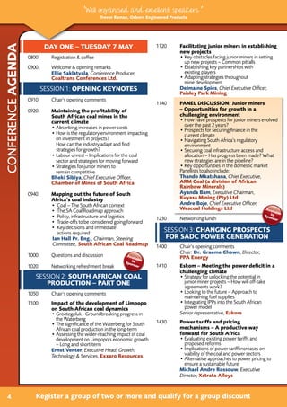 12th Coaltrans Southern Africa | PDF