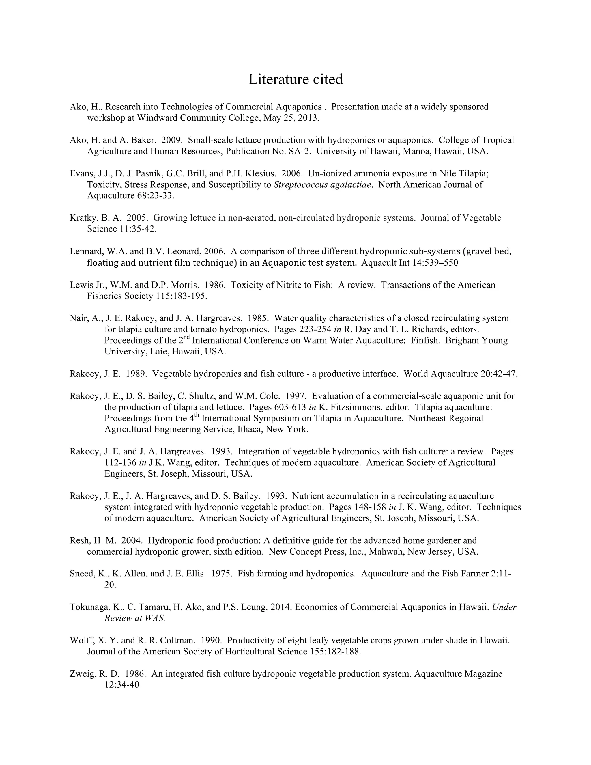 How to Build and Operate a Simple Small-to-Large Scale Aquaponics ...