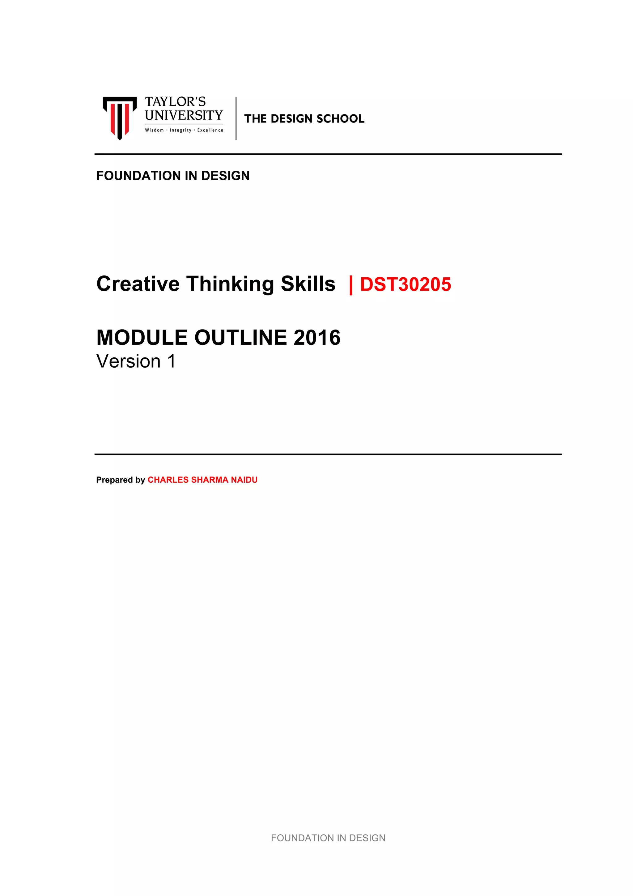 Cts aug2016 outline v1 | PDF