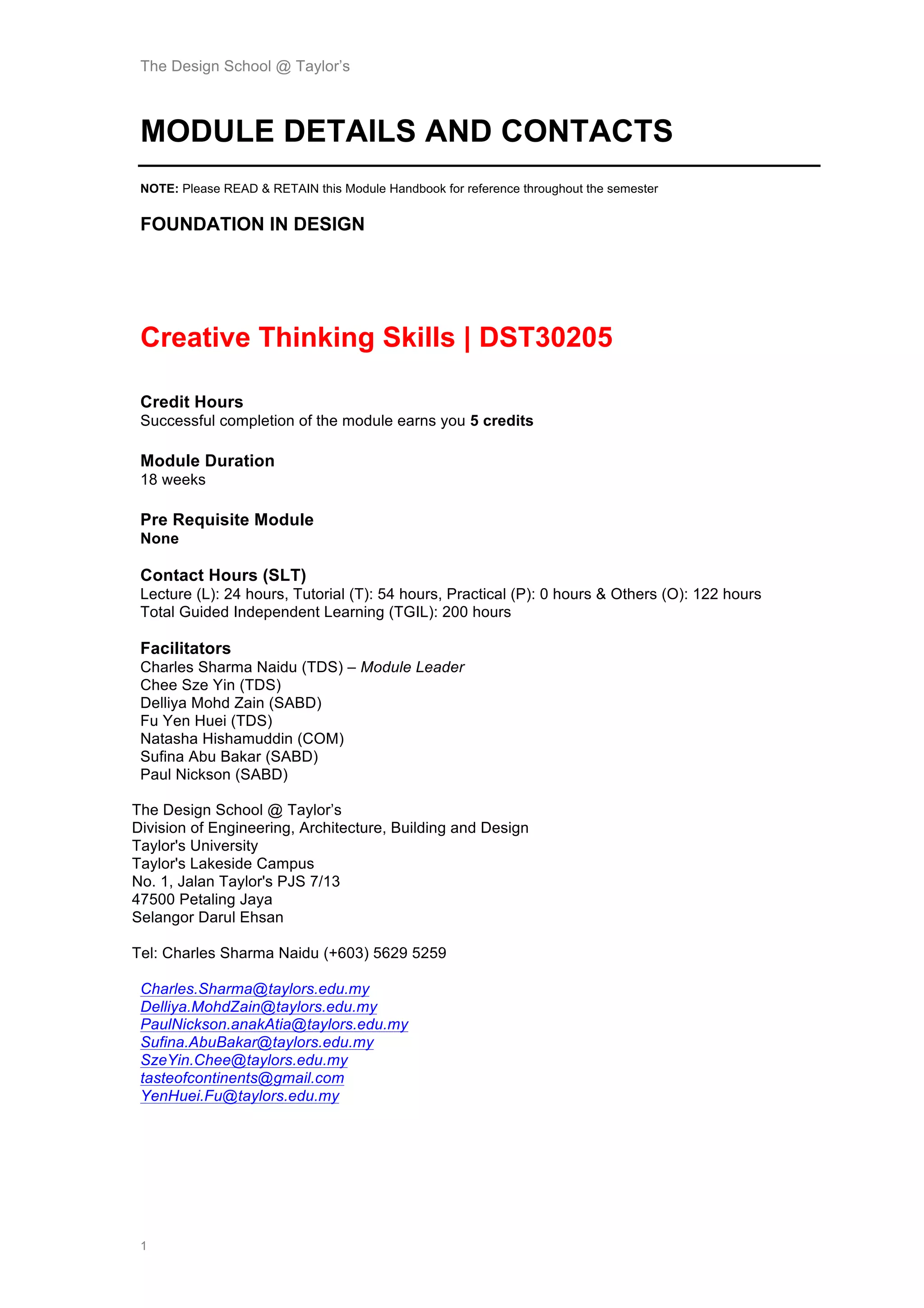 Cts aug2016 outline v1 | PDF