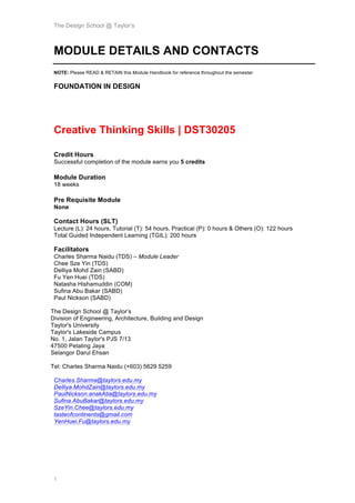 Cts aug2016 outline v1 | PDF