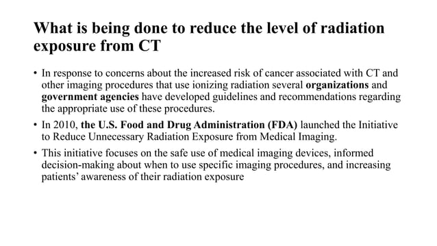 Radiation hazards in CT scan | PPTX