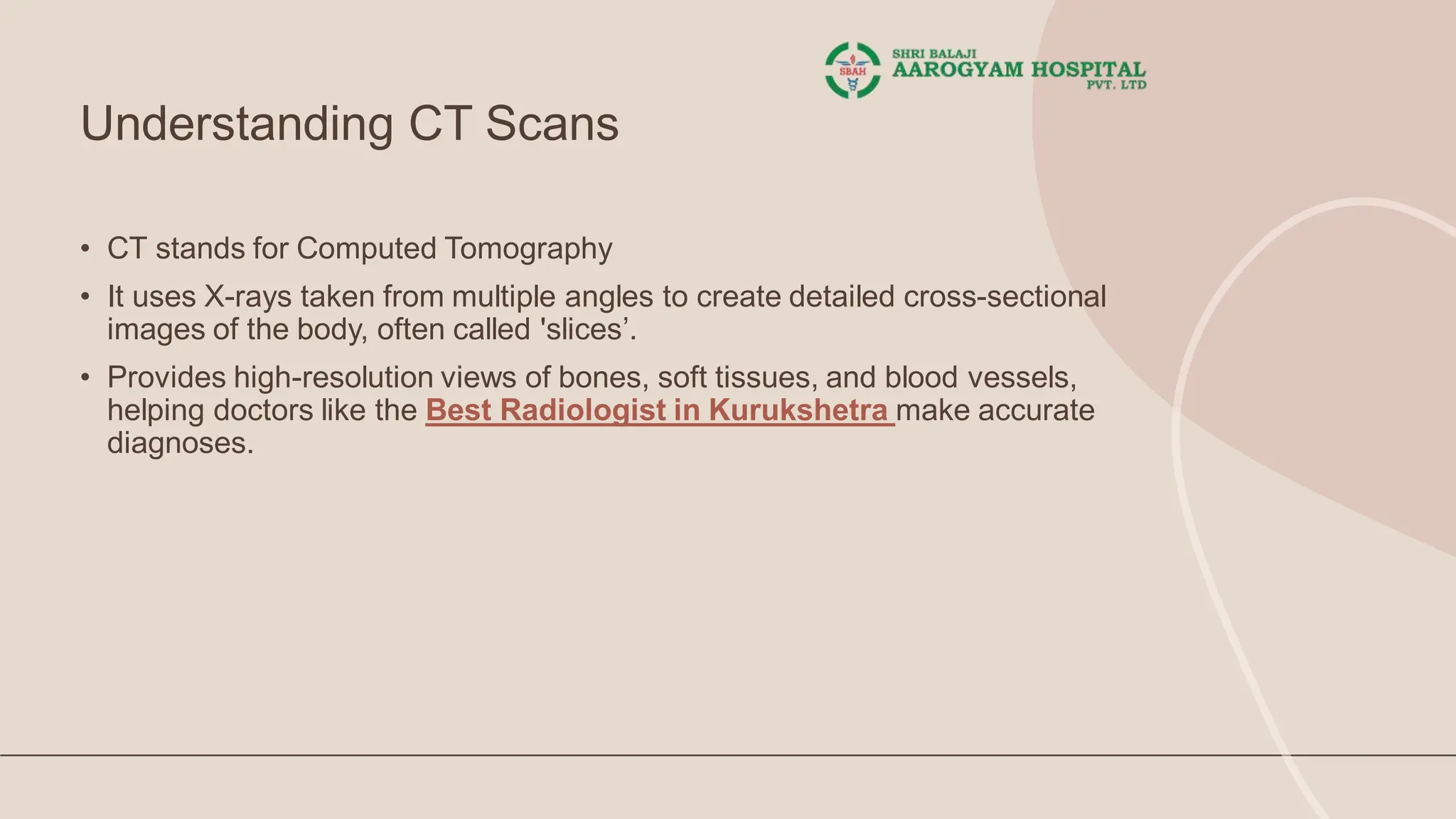 What does a CT scan show? | PDF