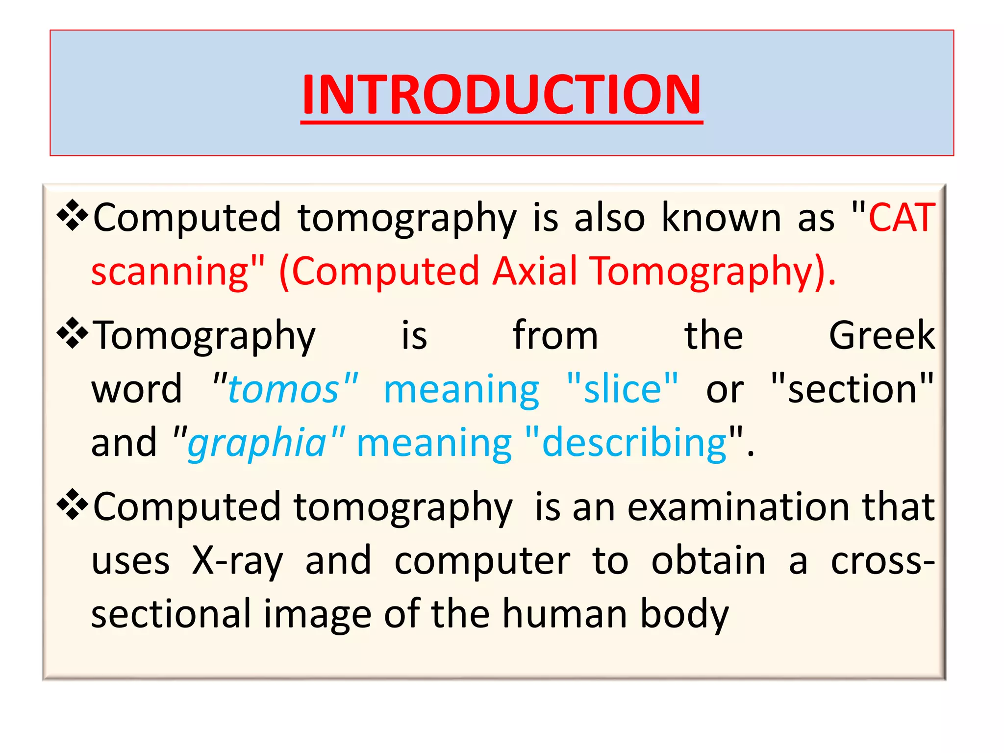 Ct scan final (2) | PPTX