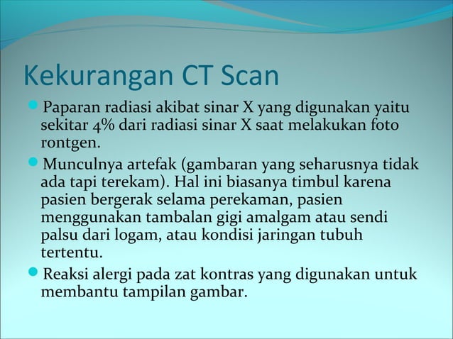 Ct scan kimnal presentation | PPT