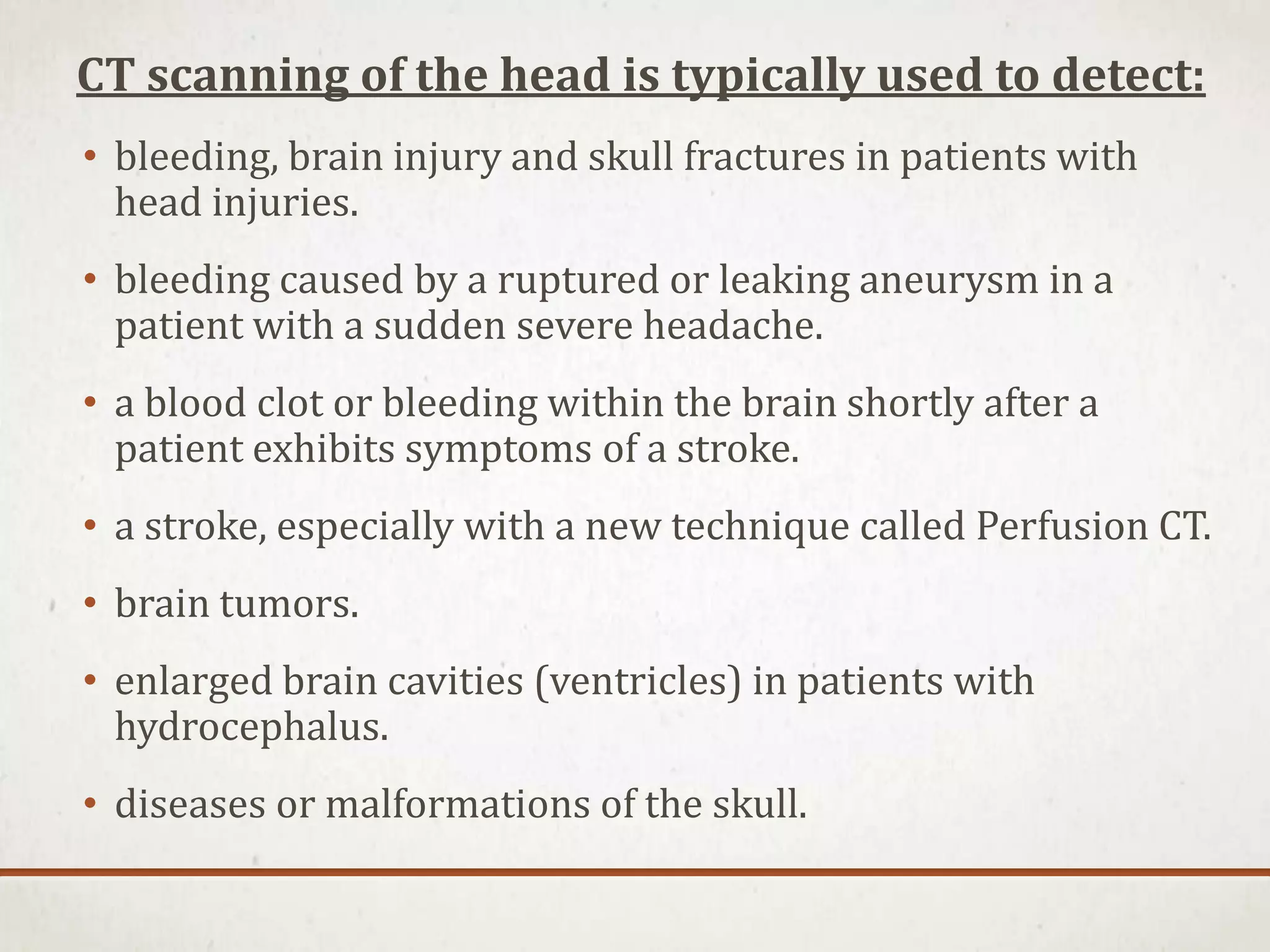 BRAIN CT SCAN | PPTX