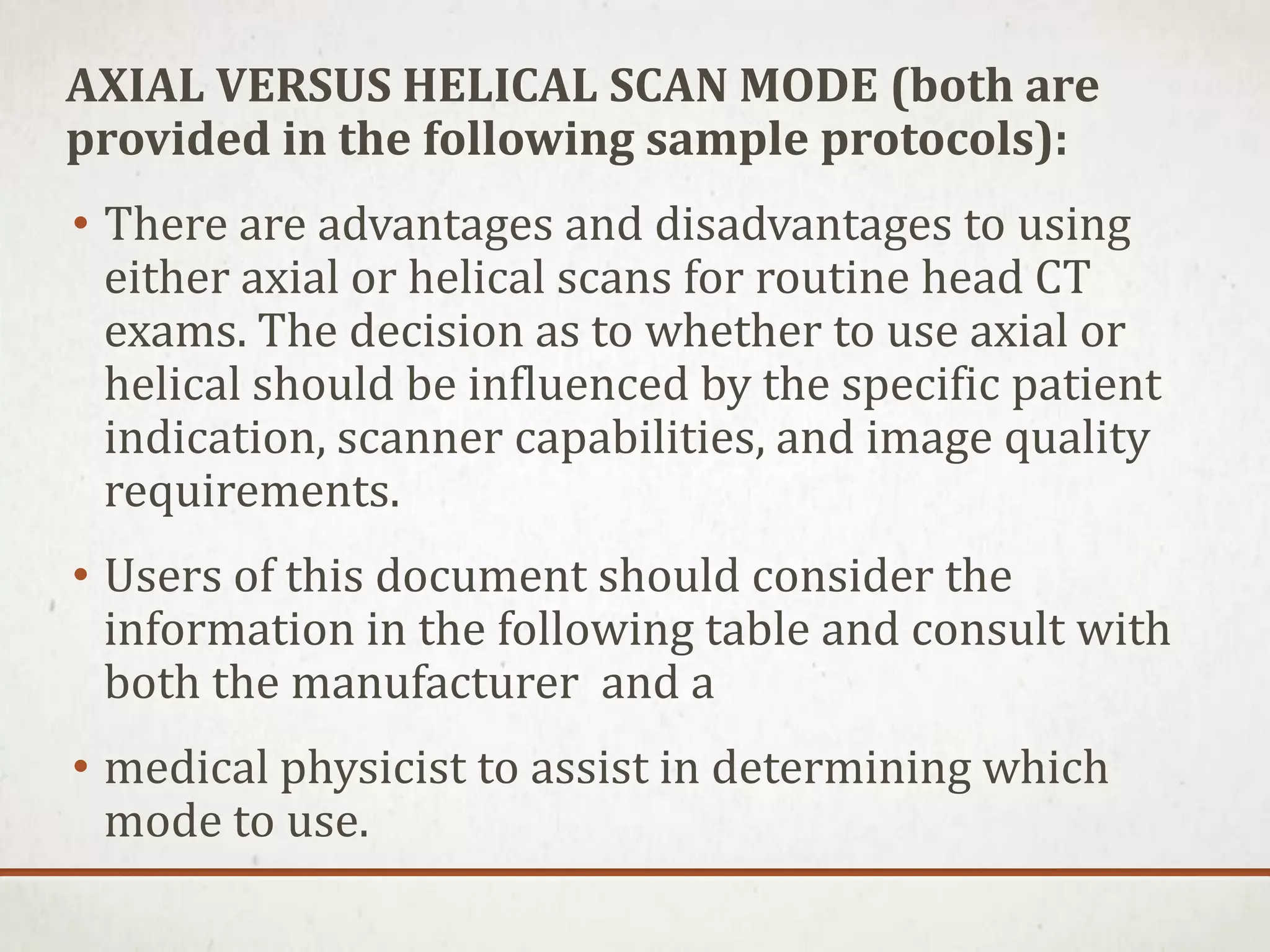 BRAIN CT SCAN | PPTX