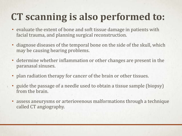 BRAIN CT SCAN | PPTX