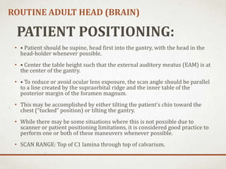 BRAIN CT SCAN | PPTX