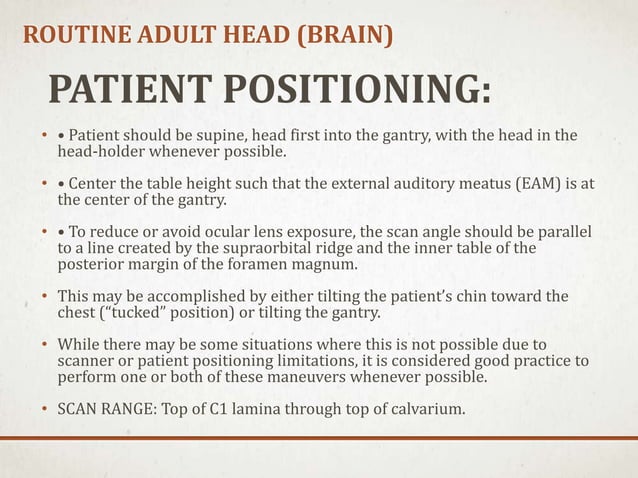 BRAIN CT SCAN | PPTX