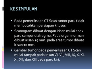 ppt Ct scan thorax pada klinis tumor hepar | PPT