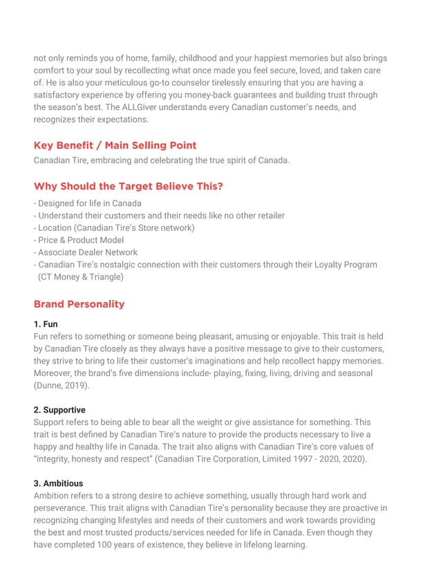 Canadian Tire's 100th Campaign | PDF