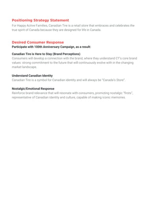 Canadian Tire's 100th Campaign | PDF
