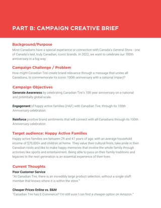Canadian Tire's 100th Campaign | PDF