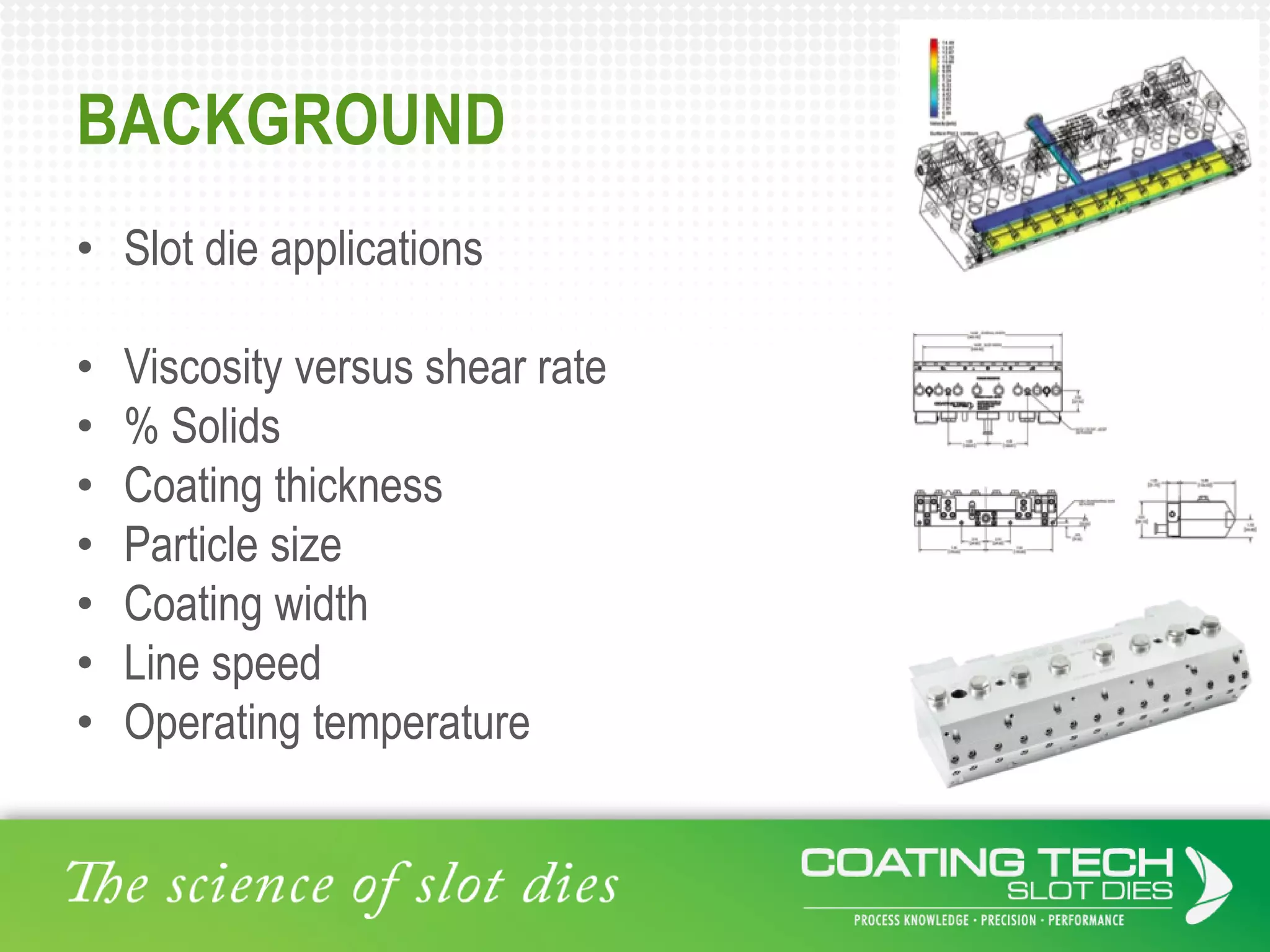 Rheology and Slot Die Coating Technology by Coating Tech Slot Dies | PDF