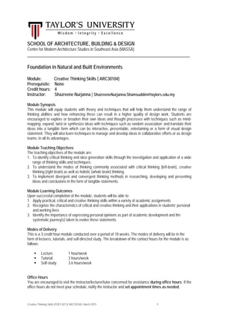Cts module outline | PDF