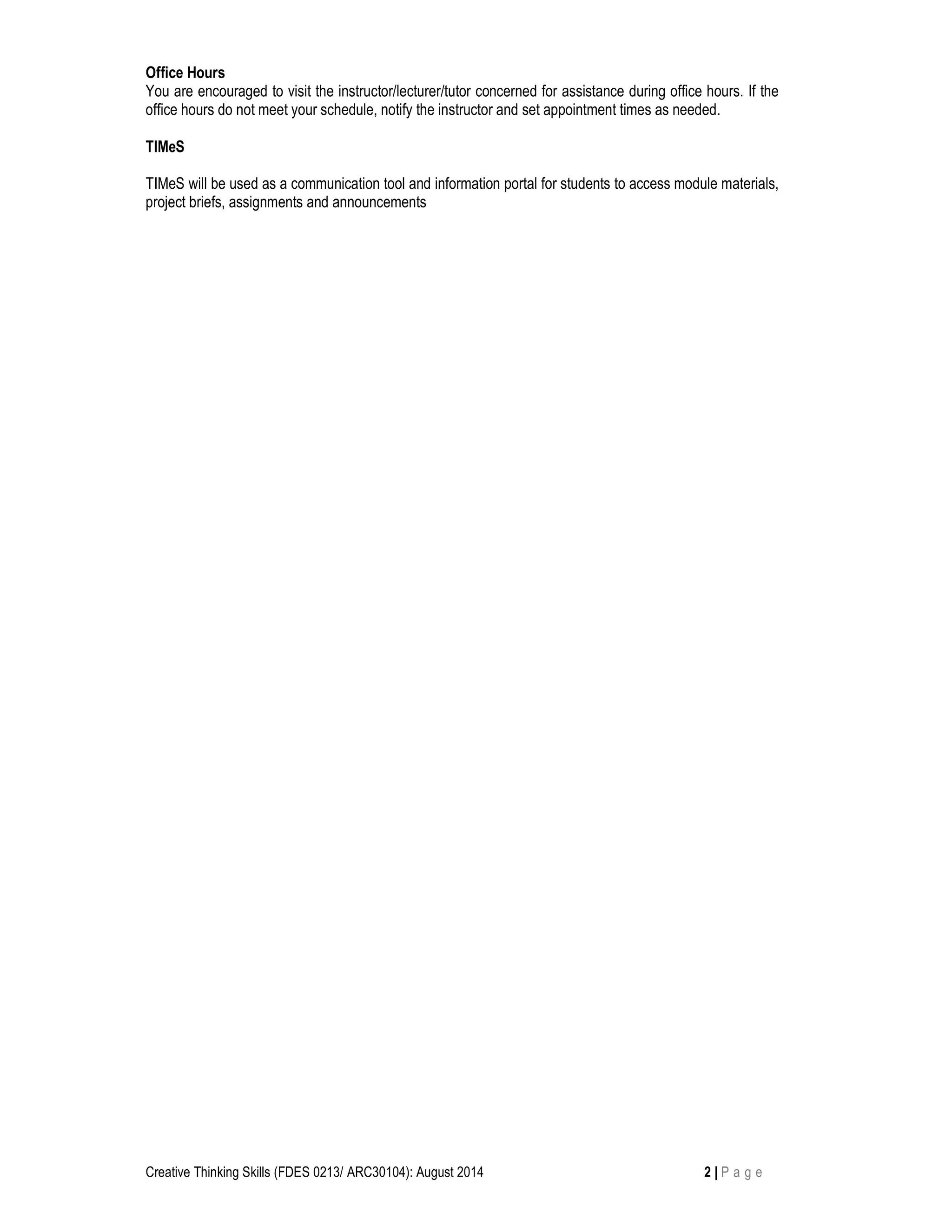 CTS Module Outline Aug 2014 | PDF