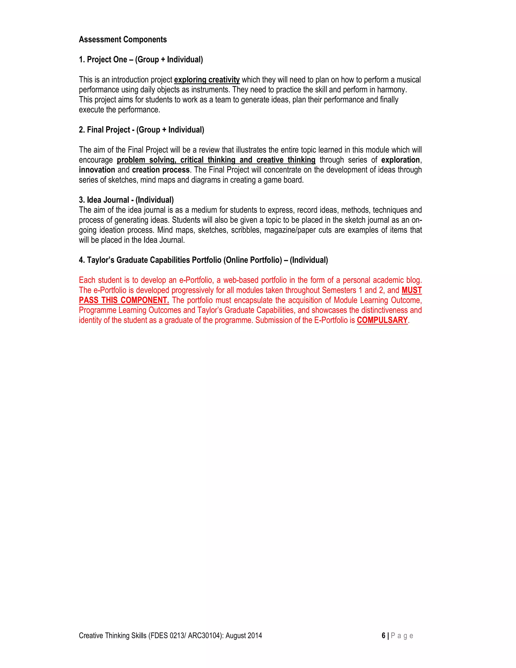 CTS Module Outline Aug 2014 | PDF