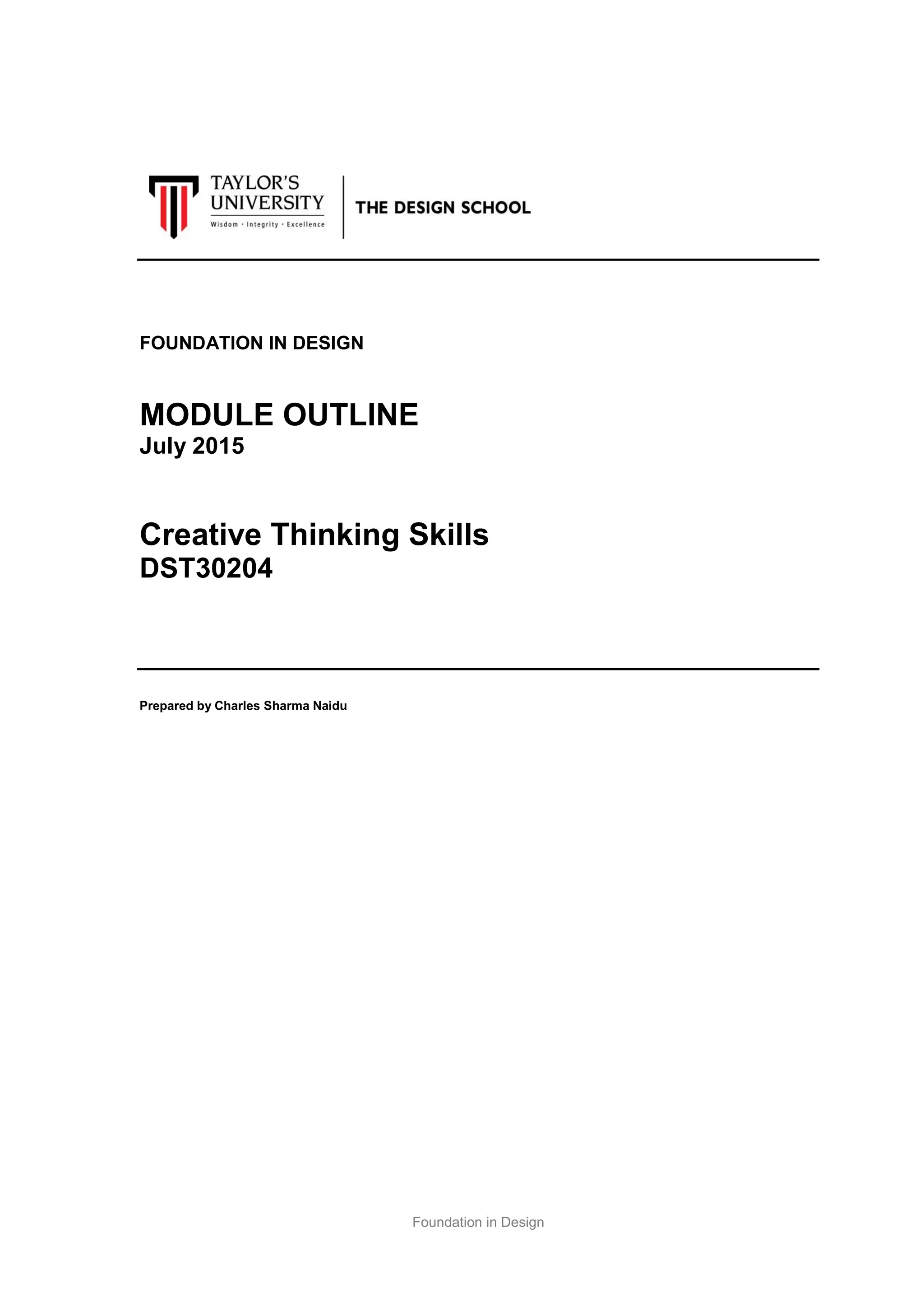 Cts module outline handout 11082015_v01 | PDF