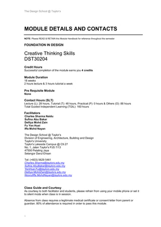 Cts module outline handout 11082015_v01 | PDF