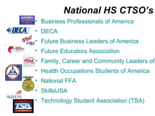 Career Tech Student Org | PPT