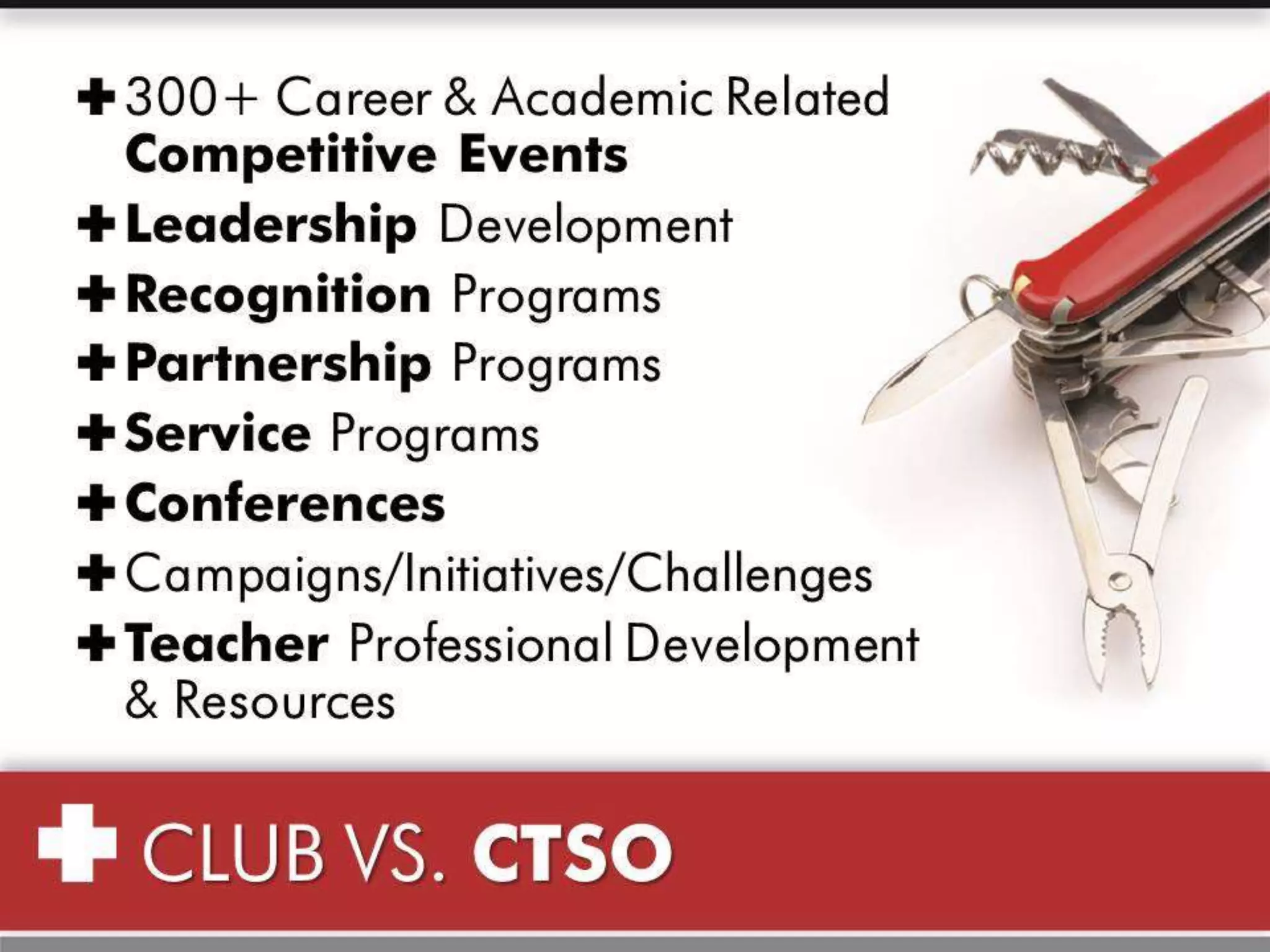 CTSOs - The Swiss Army Knife of Education | PPT