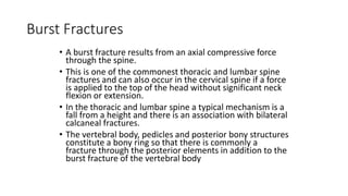Ct spine fractures ppt | PPT