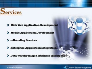 Creative Technosoft System - Company Profile | PPTX