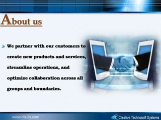 Creative Technosoft System - Company Profile | PPTX