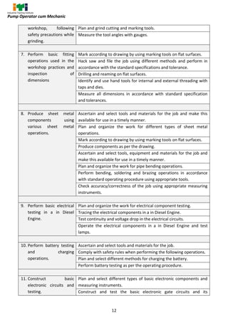 Cts pump operator cum mechanic | PDF