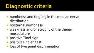 carpal tunnel syndrome re | PPT