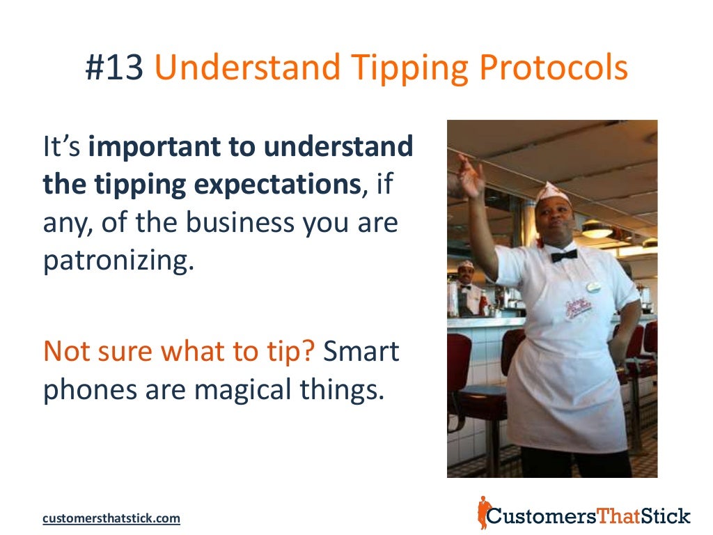 #13 Understand Tipping Protocols It’s