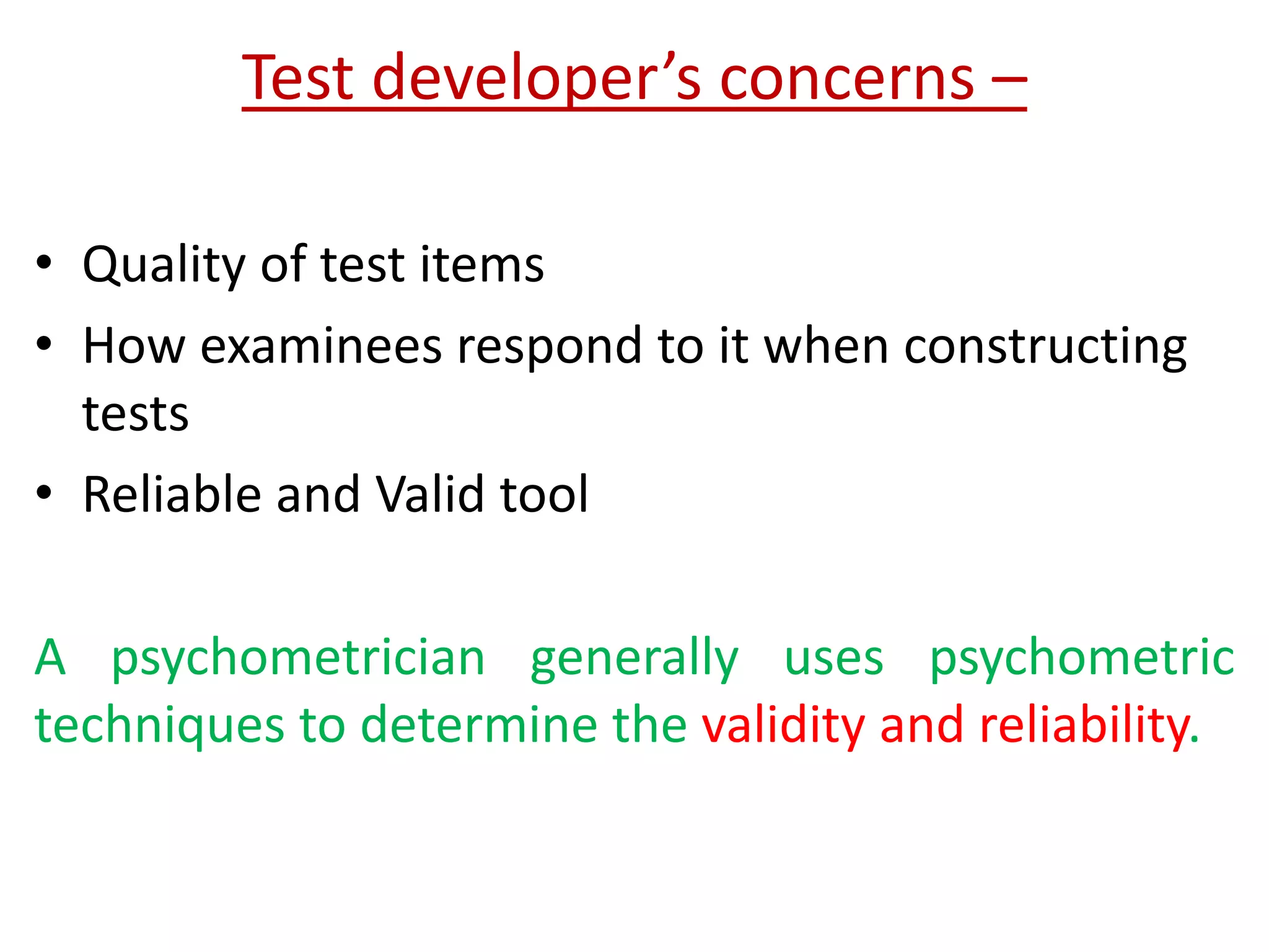 Classical Test Theory (CTT)- By Dr. Jai Singh | PPTX