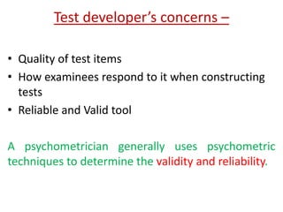 Classical Test Theory (CTT)- By Dr. Jai Singh | PPTX