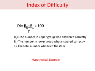 Classical Test Theory (CTT)- By Dr. Jai Singh | PPTX