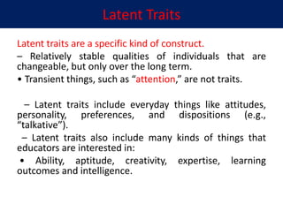Classical Test Theory (CTT)- By Dr. Jai Singh | PPTX